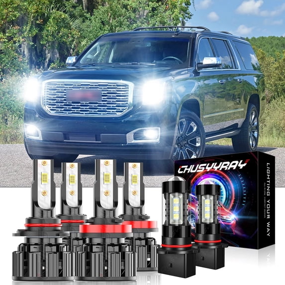CHUSYYRAY for GMC YUKON XL 2015-2019 LED Headlight High Low Beam Fog ...