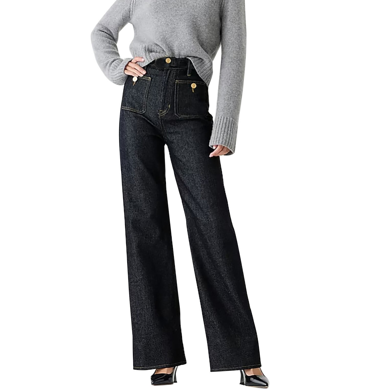 CHWGFWL Pants for Thick Thighs Women Sailor Wide Leg Trouser High ...