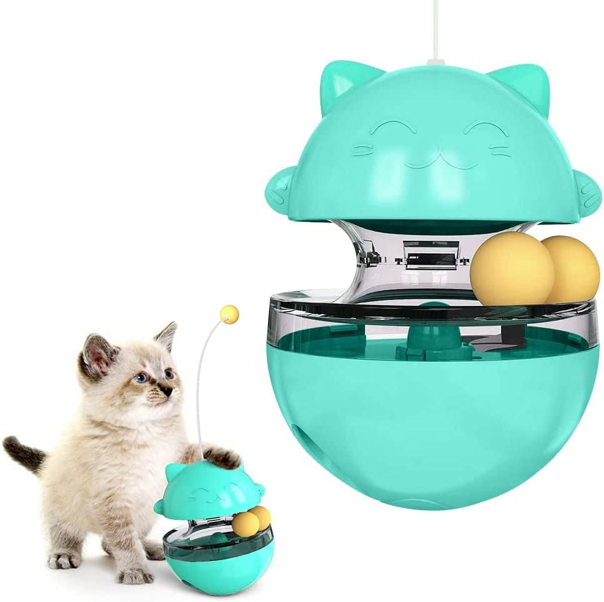 CHXIN 4 in 1 Cat Toy, Interactive Cat Tumbler Ball Tumbler Toy with ...