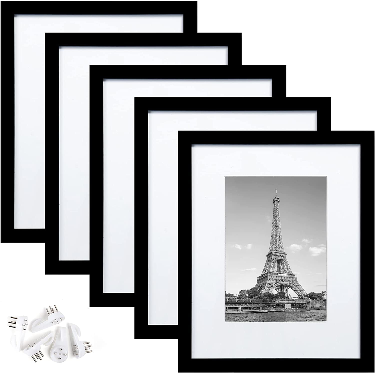 CHXIN 8"x10" Frames 5, Display Pictures 8x10 With Pad or 11x14 Without ...