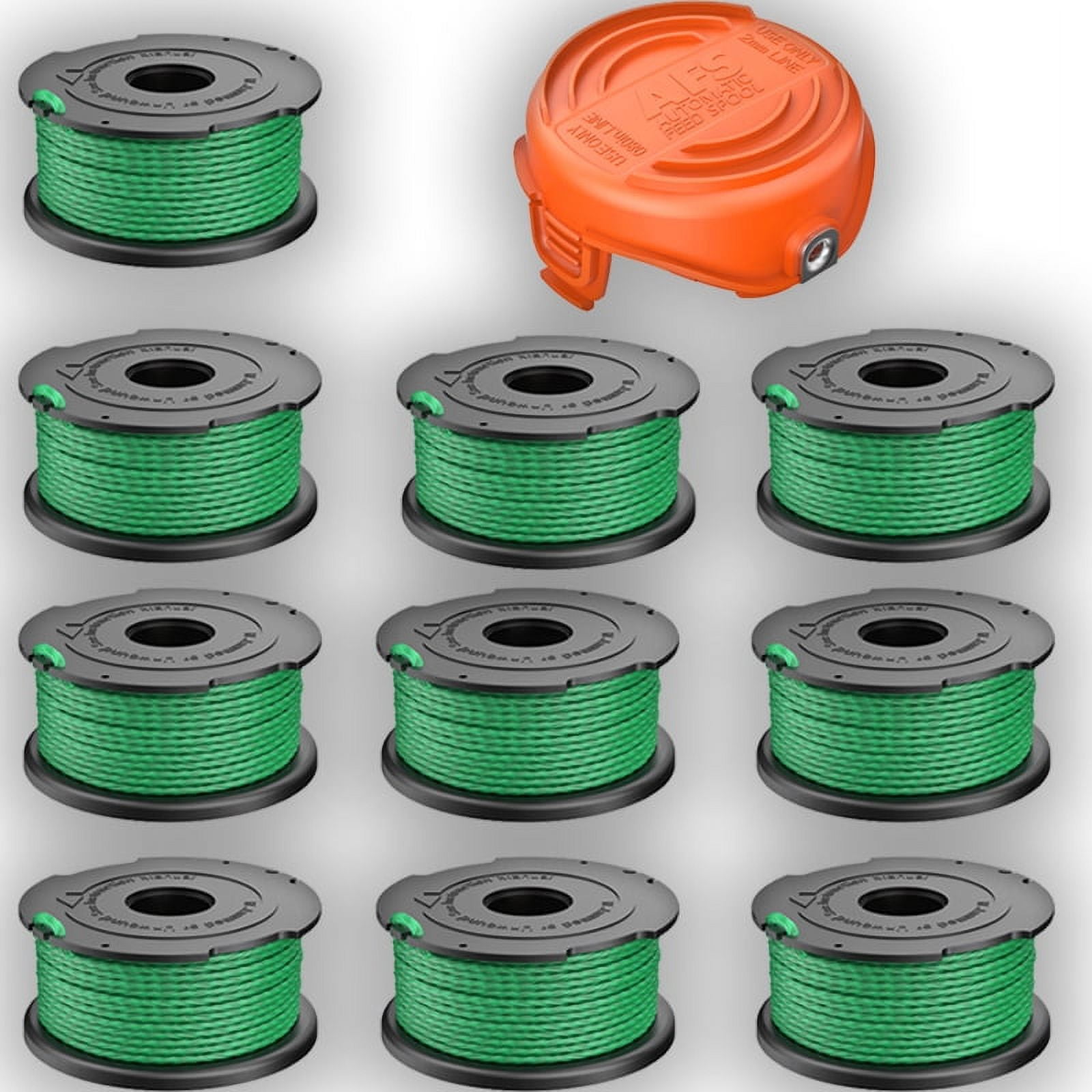 CHXIN Pack of 10 green line spools for Black & Decker GL7033 GL8033 ...