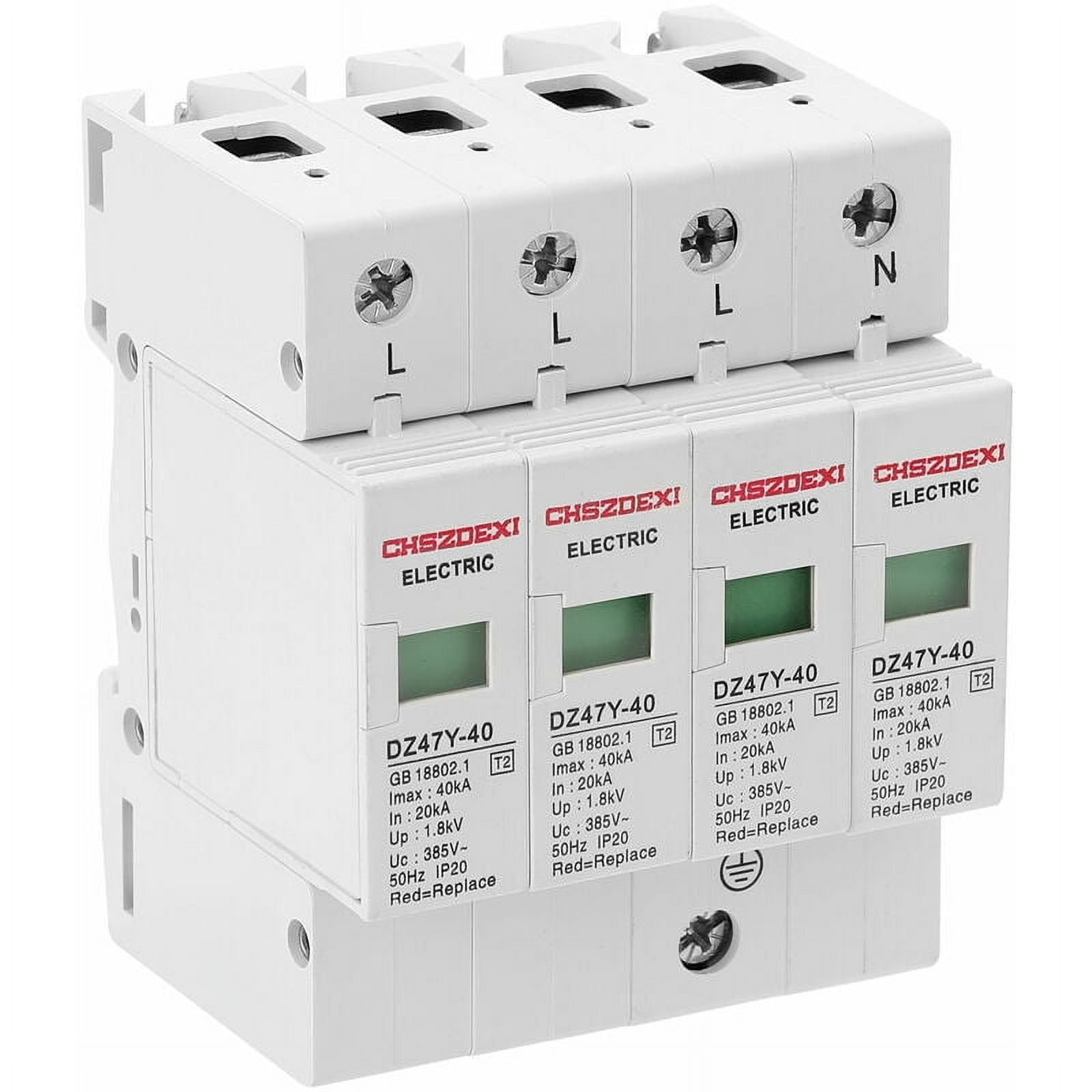 CHXIN Surge Protector for Electrical Panel,DZ47Y-40KA 385V SPD House ...