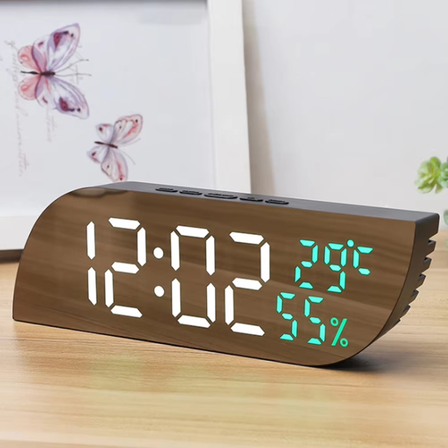 CHY 2025 Digital Alarm Clock USB Power Supply/Battery Operated Digital ...
