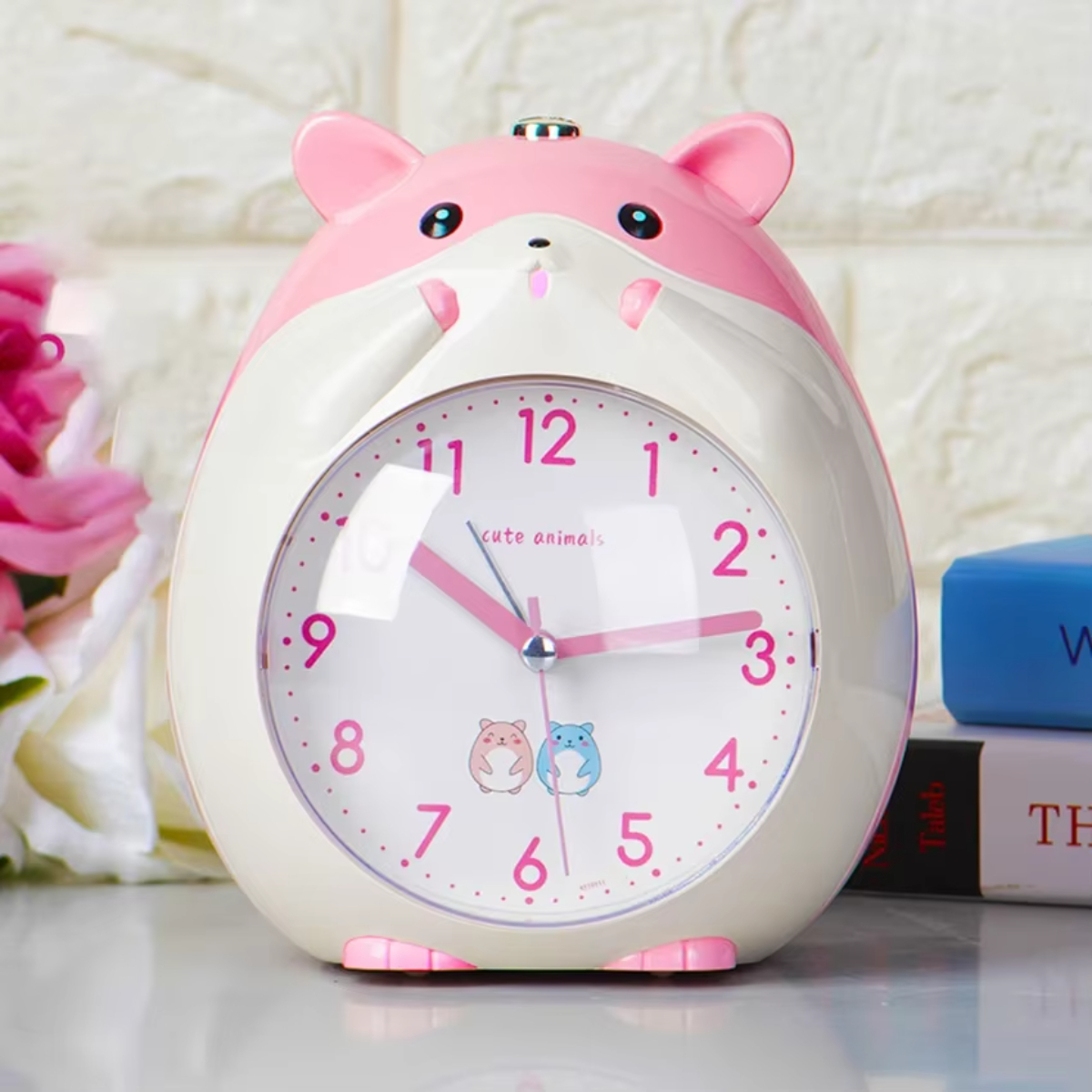 CHY 2025 Little Hamster Voice Alarm Clock With Silent Luminous Cute ...