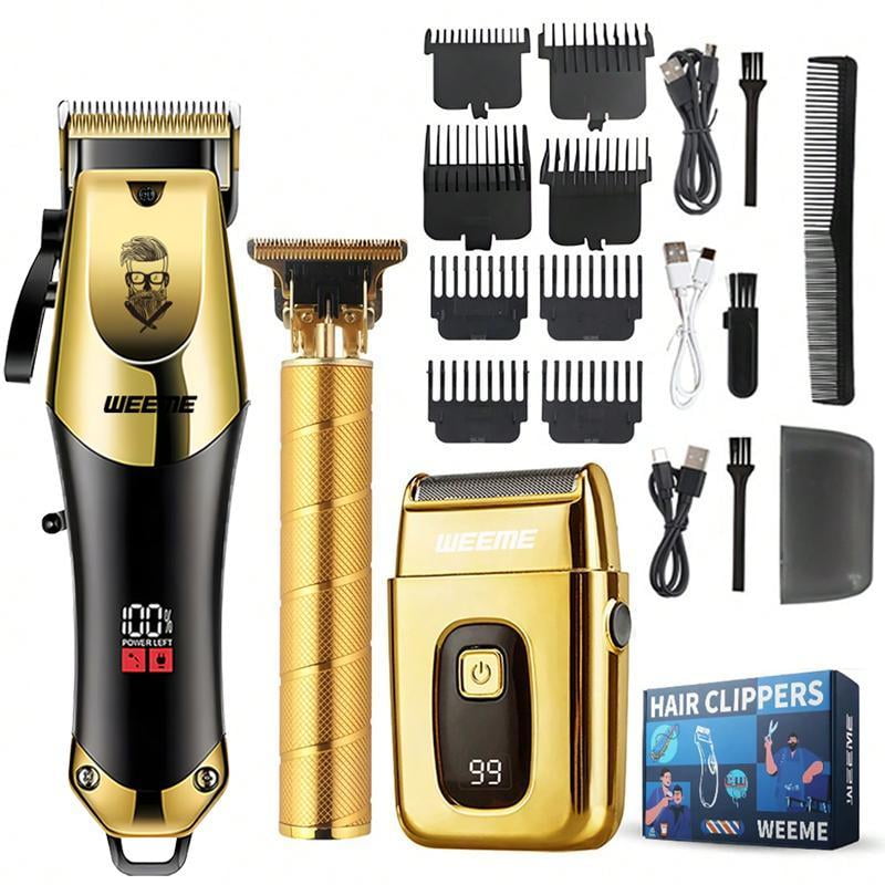 CHY Electric Hair Clipper Set - Equipped with LED Screen and T-shaped ...