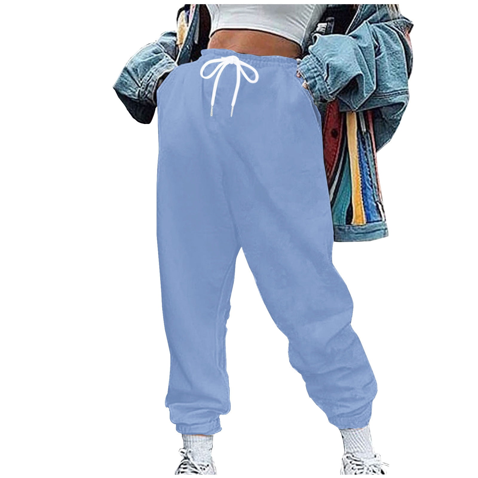 CHZAYXI Sweatpants for women Trendy High Waisted Workout Active Joggers ...