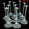 CHZIMADE 10 Pieces Plastic Clear Doll Stand Display Holder for Dolls ...