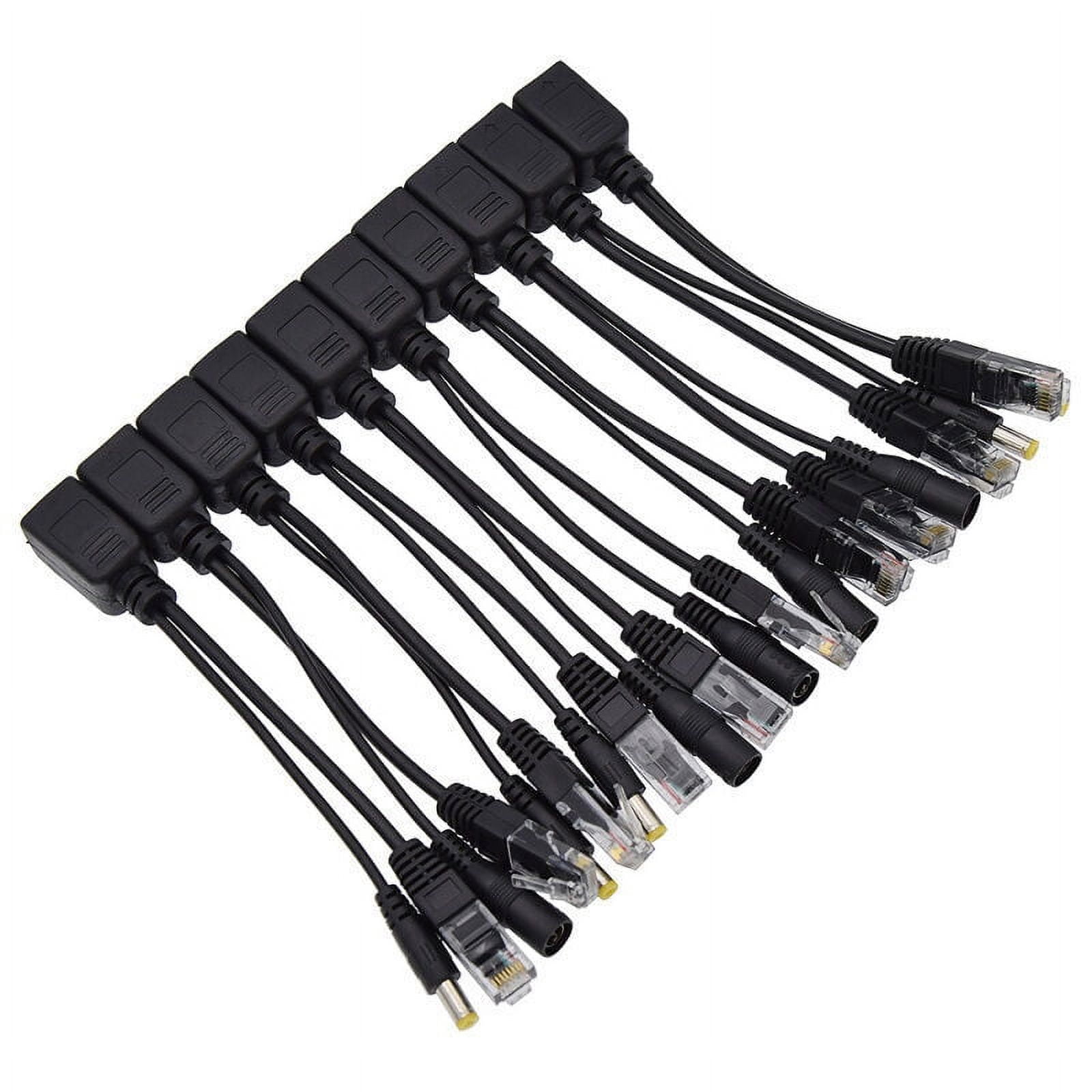 CHZIMADE 5 Pairs Poe Adapter Cable RJ45 Poe Injector POE Splitter Kit ...