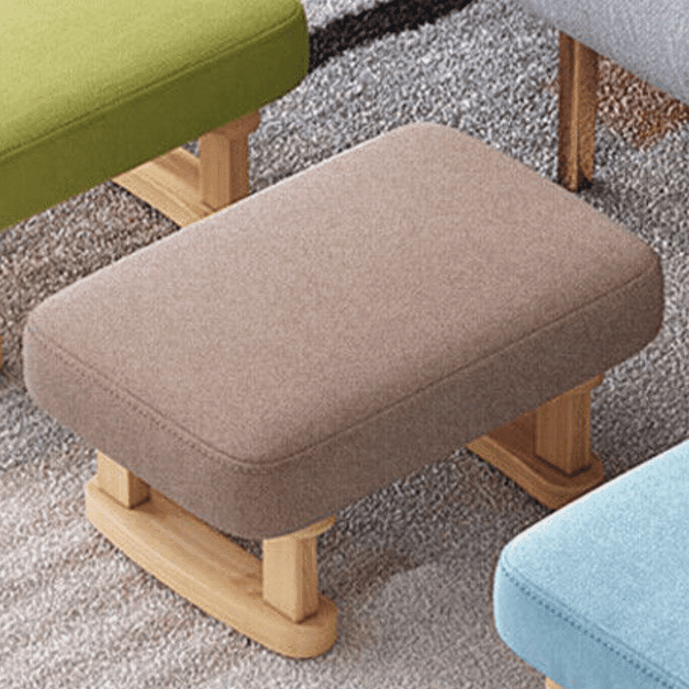 Footstool Chair Stool Rectangle Footrest Padded Rest Seat Padded Pouffe ...