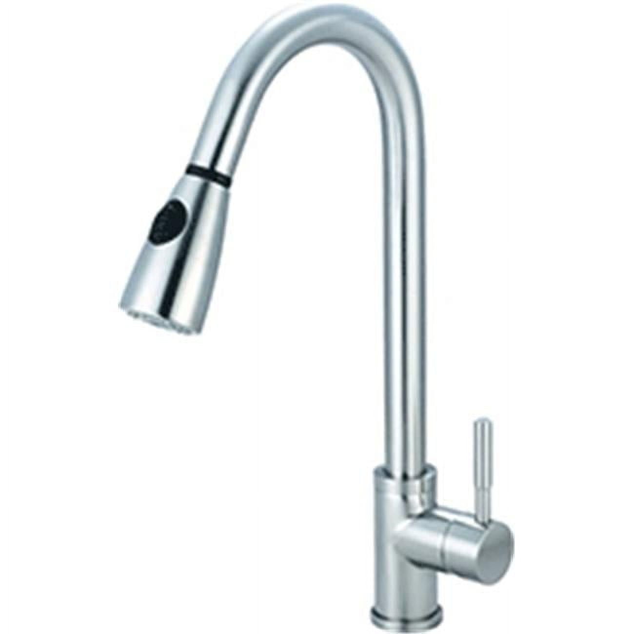 CI WL-K-120000-CP Standard Gooseneck Faucet with Pull-Out Head in ...