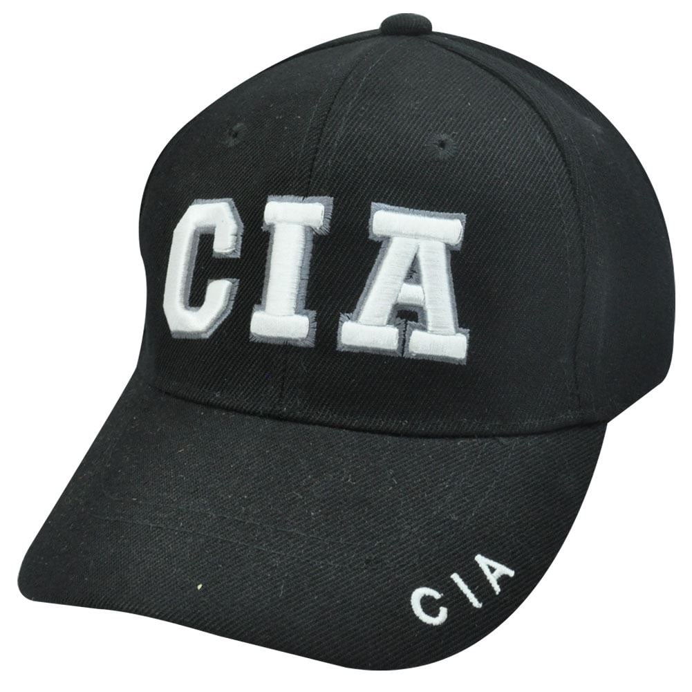 CIA Central Intelligence Agency Black Baseball Cap Hat Law Enforcement ...