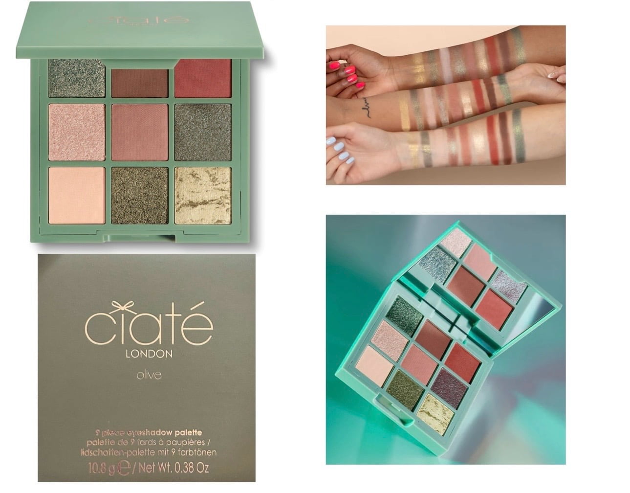 CIATE Trend Edit Palette 9-Pan Eyeshadow Palette OLIVE - Walmart.com