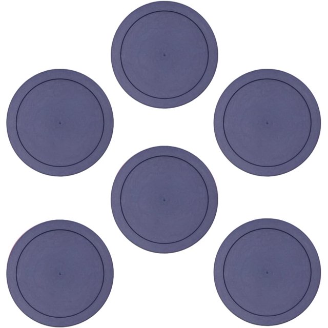 CIBI Food Storage Container Lids (4 Cups, Blue - 6PK) For Pyrex and ...
