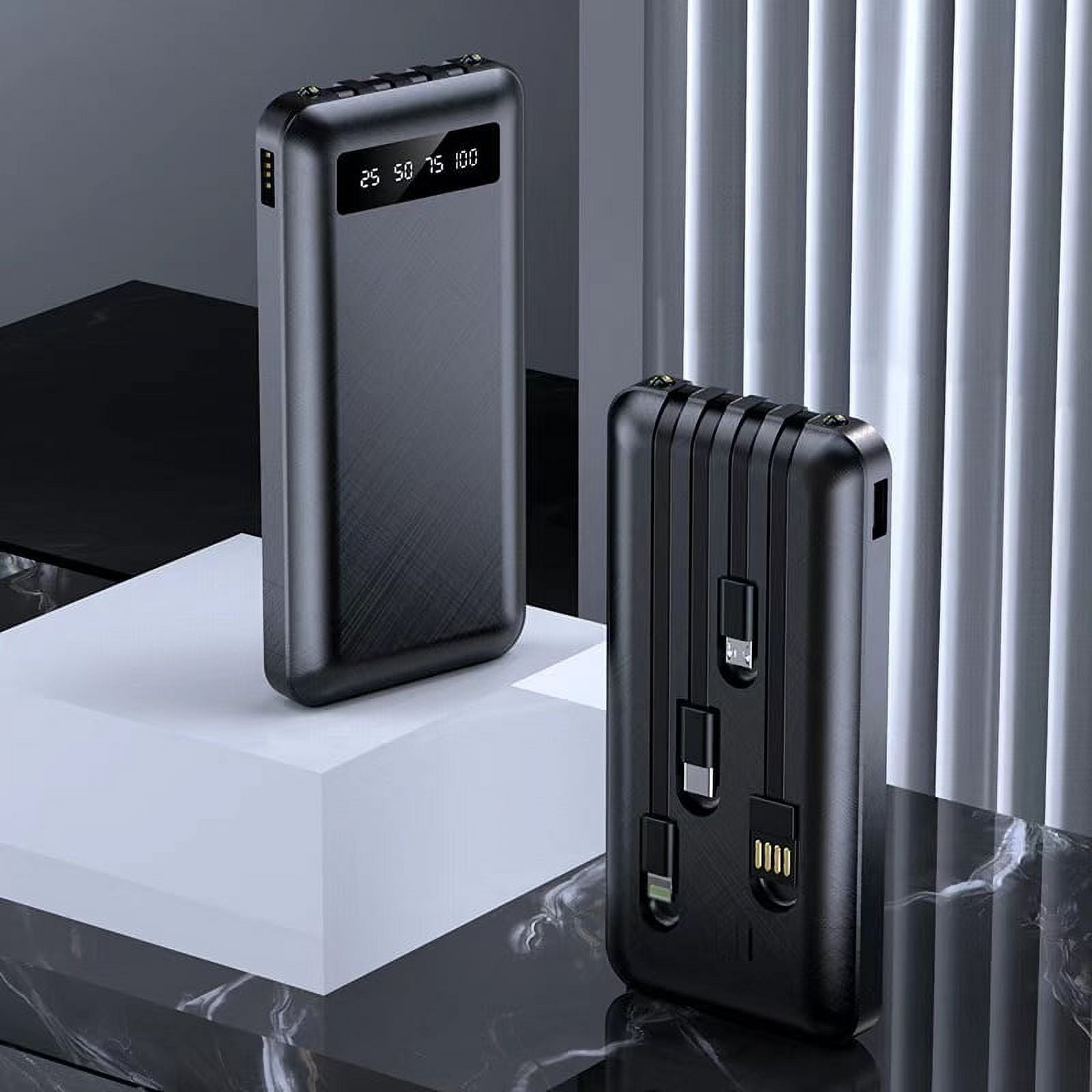 CICIEKAE 20000mAh Power BankPortable Charger with Cables, 37W Fast ...