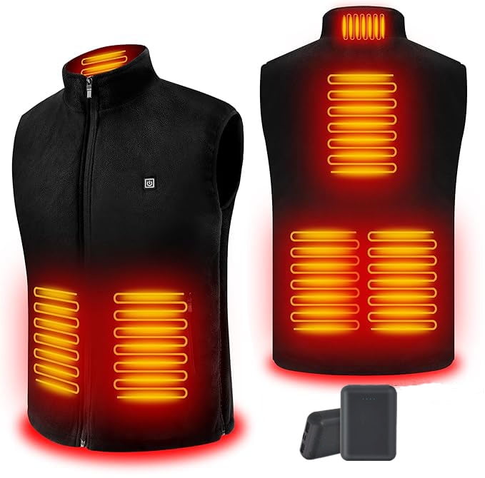 CICIEKAE heated vest for men women unisex electric coat with power bank ...