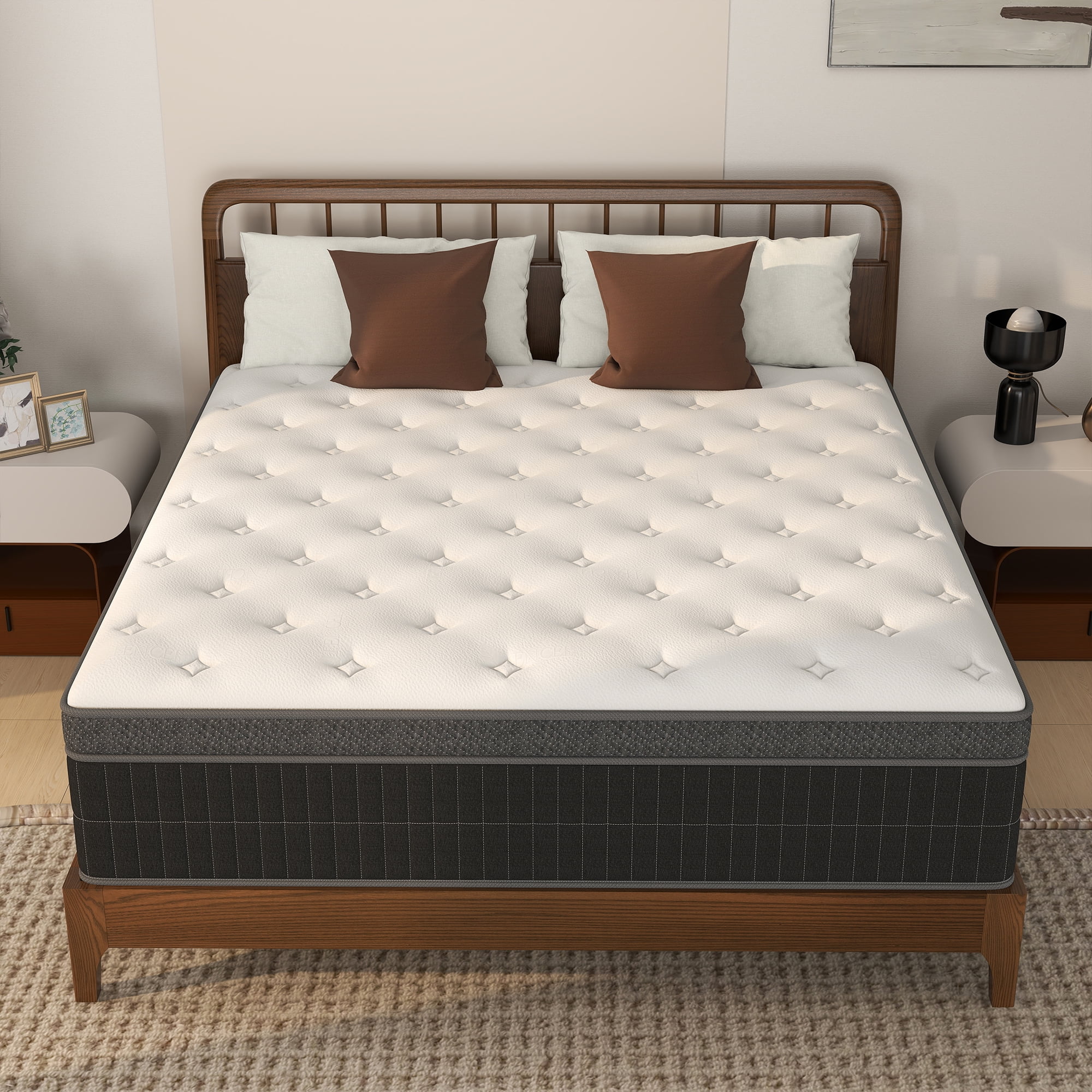 CICIMLU Twin Mattress 12 inch Hybrid Gel Memory Foam & Pocket ...