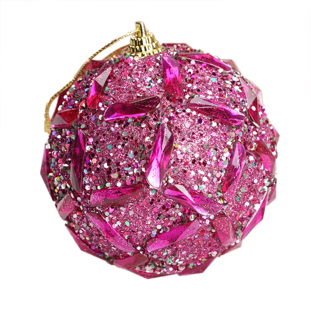 CICRKHB Christmas Balls Christmas Rhinestone Glitter Baubles Balls Xmas ...