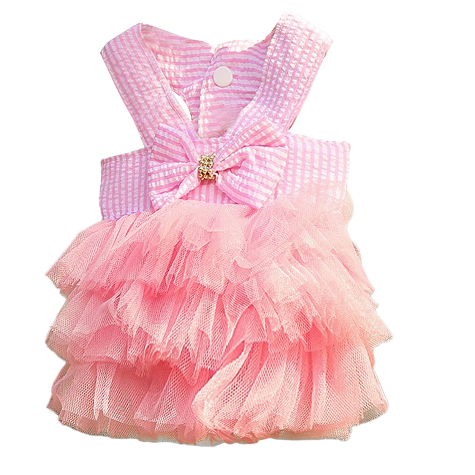 CICRKHB Dog Dress Bubble Skirt Stripe Lace Dress Dog Dress Princess ...