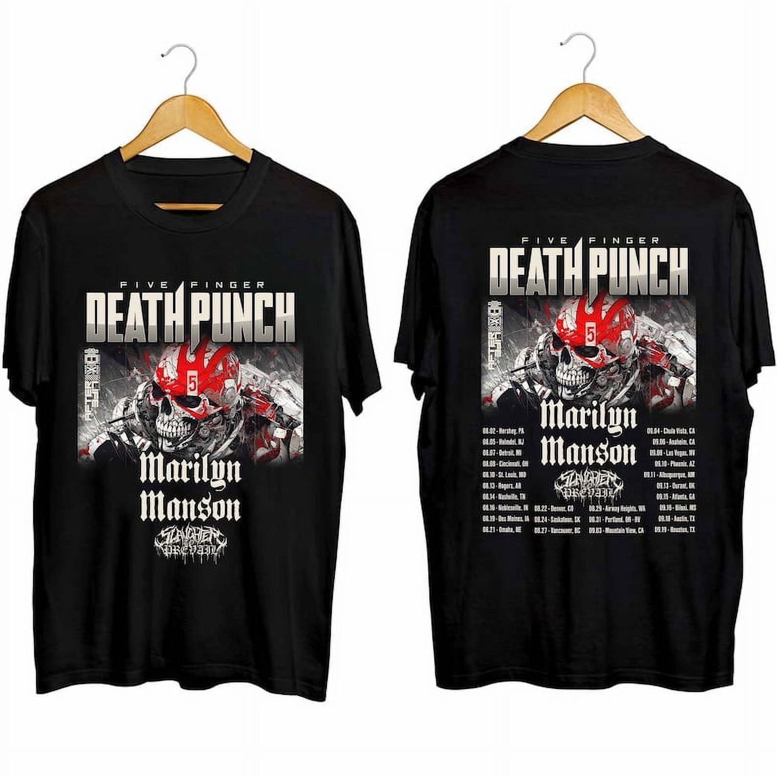CIEN LUXURY 2 SIDE Five Finger Death Punch 2024 Tour Shirt, Five Finger ...