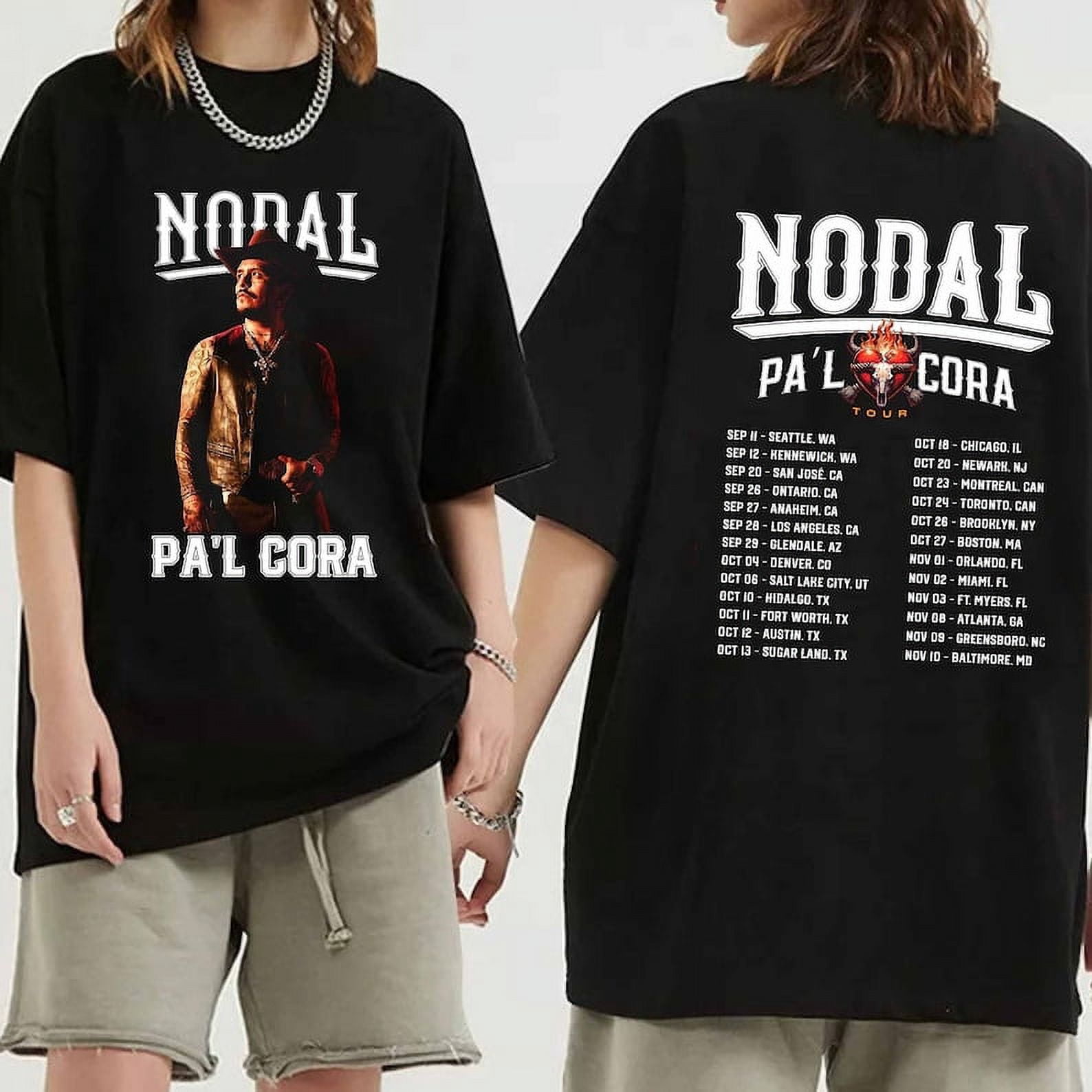 CIEN LUXURY Christian Nodal - Pa’l Cora Tour 2024 Shirt, Christian ...