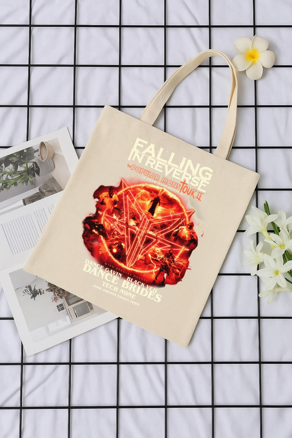 CIEN LUXURY Falling in Reverse - Popular Monstour II 2024 Bag, Falling ...