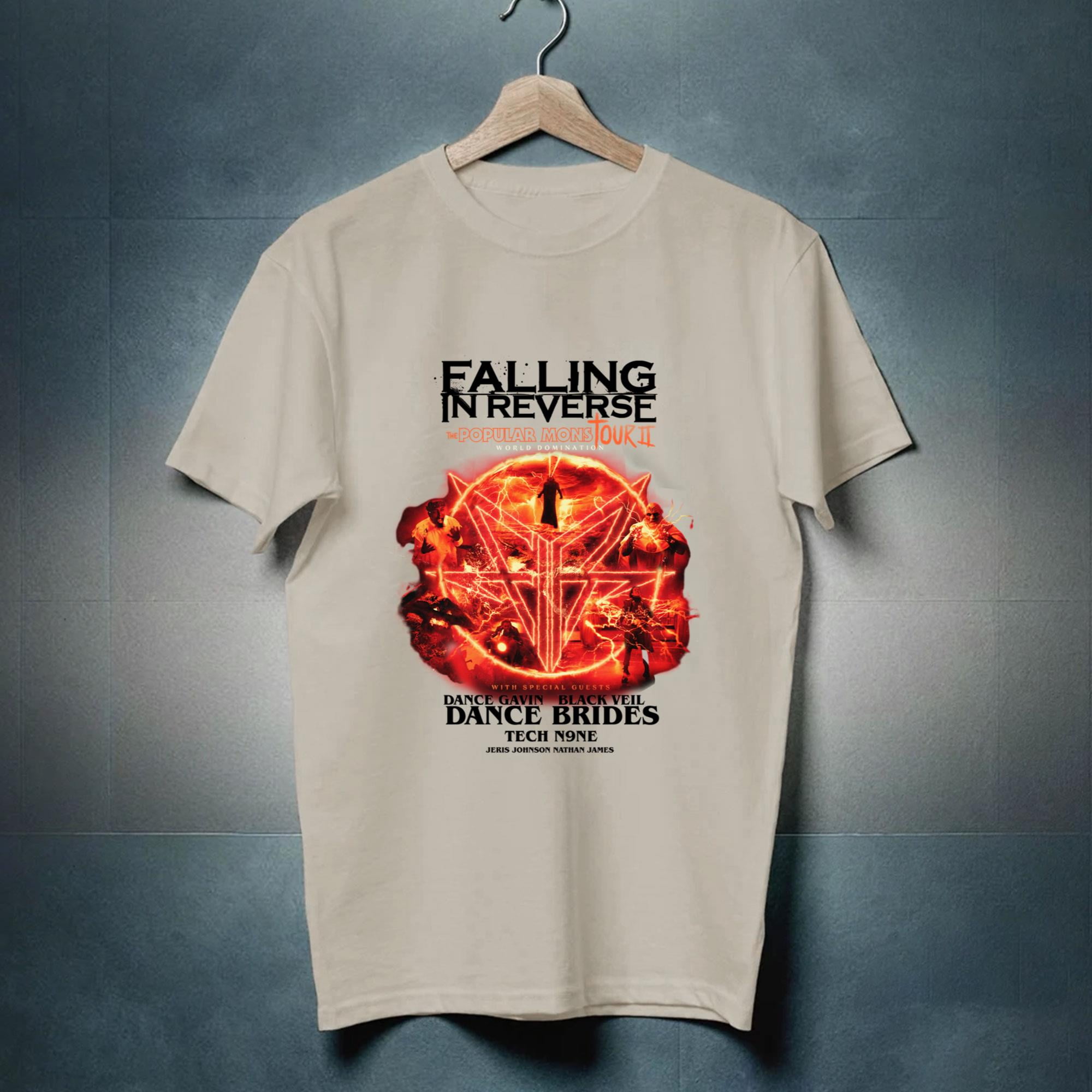 CIEN LUXURY Falling in Reverse - Popular Monstour II 2024 Shirt ...