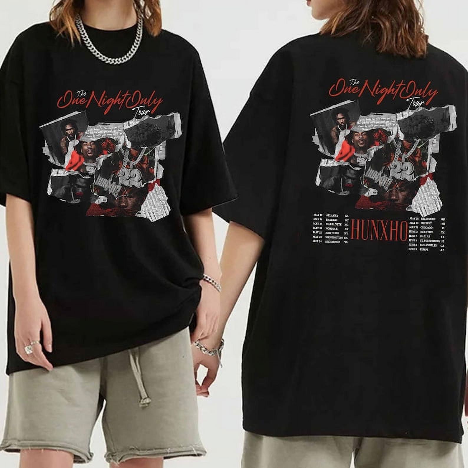CIEN LUXURY Hunxho One Night Only Tour 2024 Shirt, Hunxho Fan Shirt ...