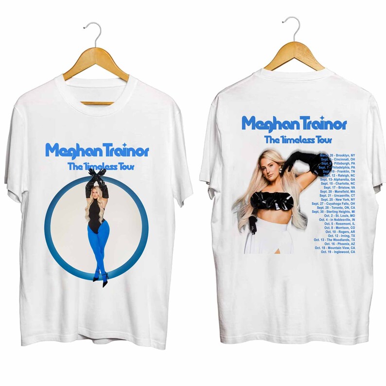 CIEN LUXURY Meghan Trainor The Timeless Tour 2024 T-Shirt, Meghan ...
