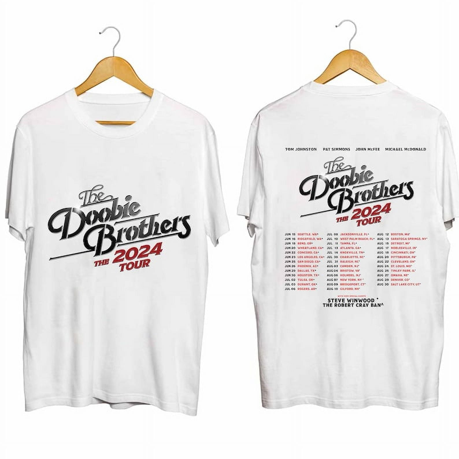 CIEN LUXURY NEW BRAND The Doobie Brothers 2024 Tour Shirt, The Doobie Brothers Band Fan Shirt ...