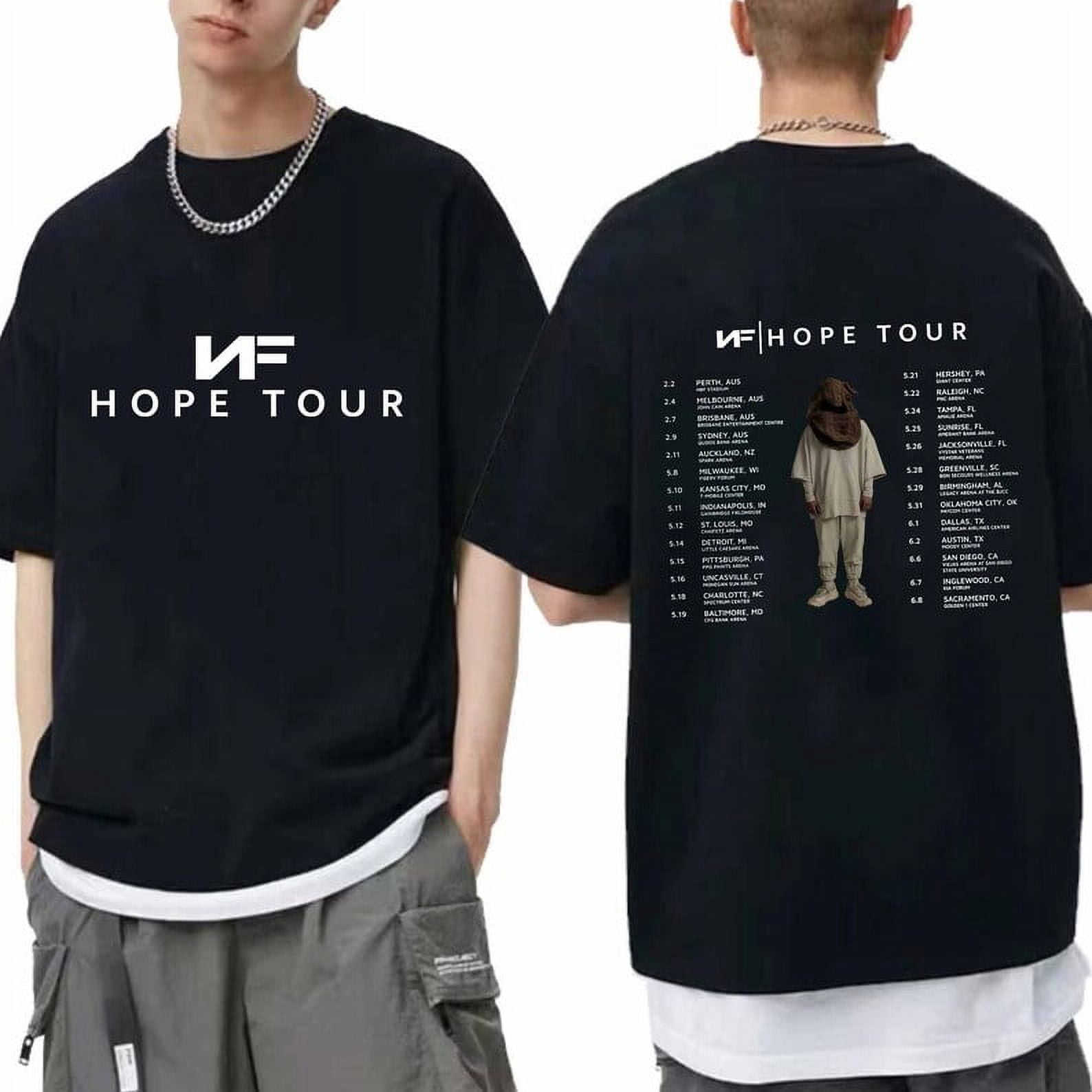 CIEN LUXURY NF Rapper Hope Tour 2024 Shirt, NF Hope Concert 2024 Shirt ...