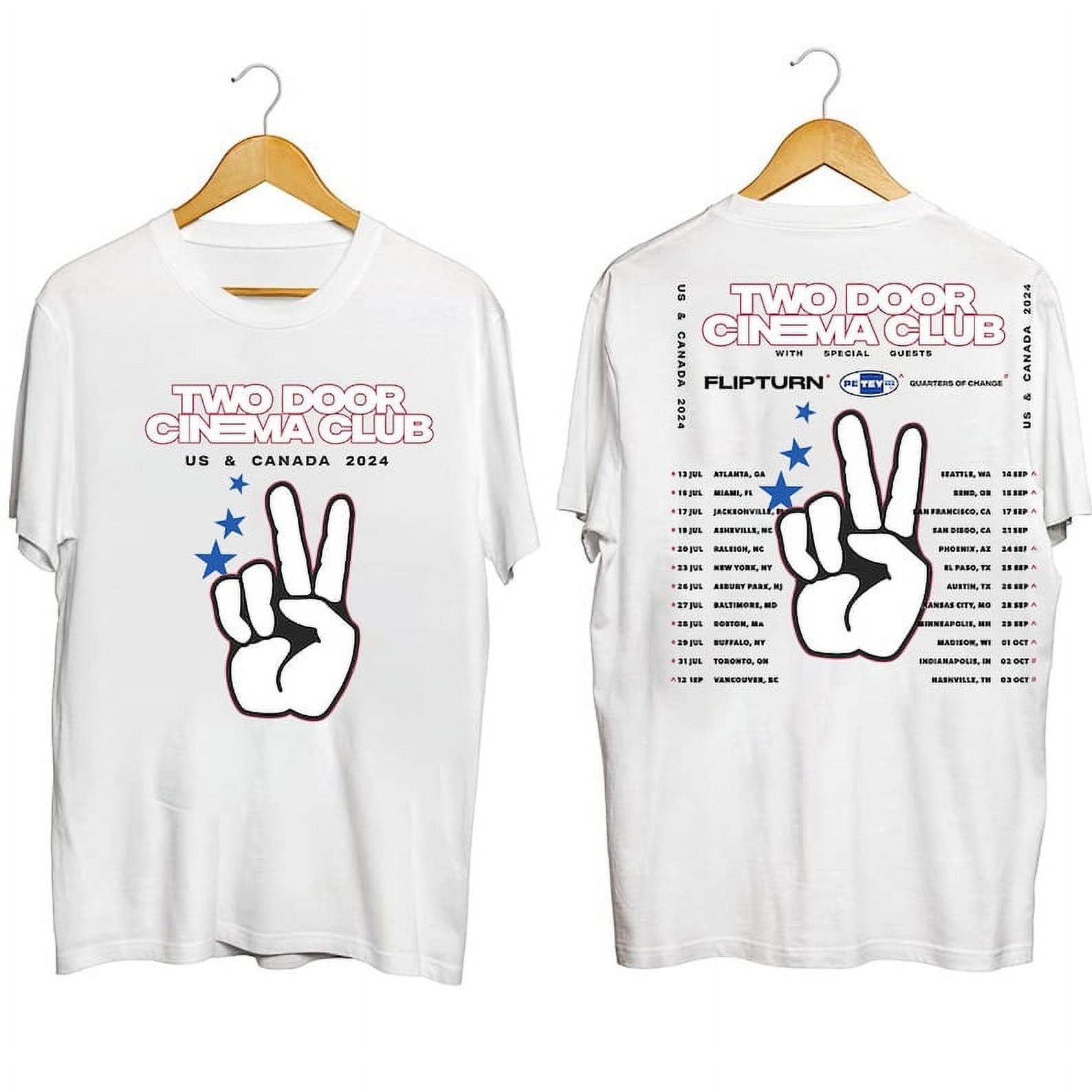 CIEN LUXURY Two Door Cinema Club Tour 2024 Shirt, Two Door Cinema Club ...