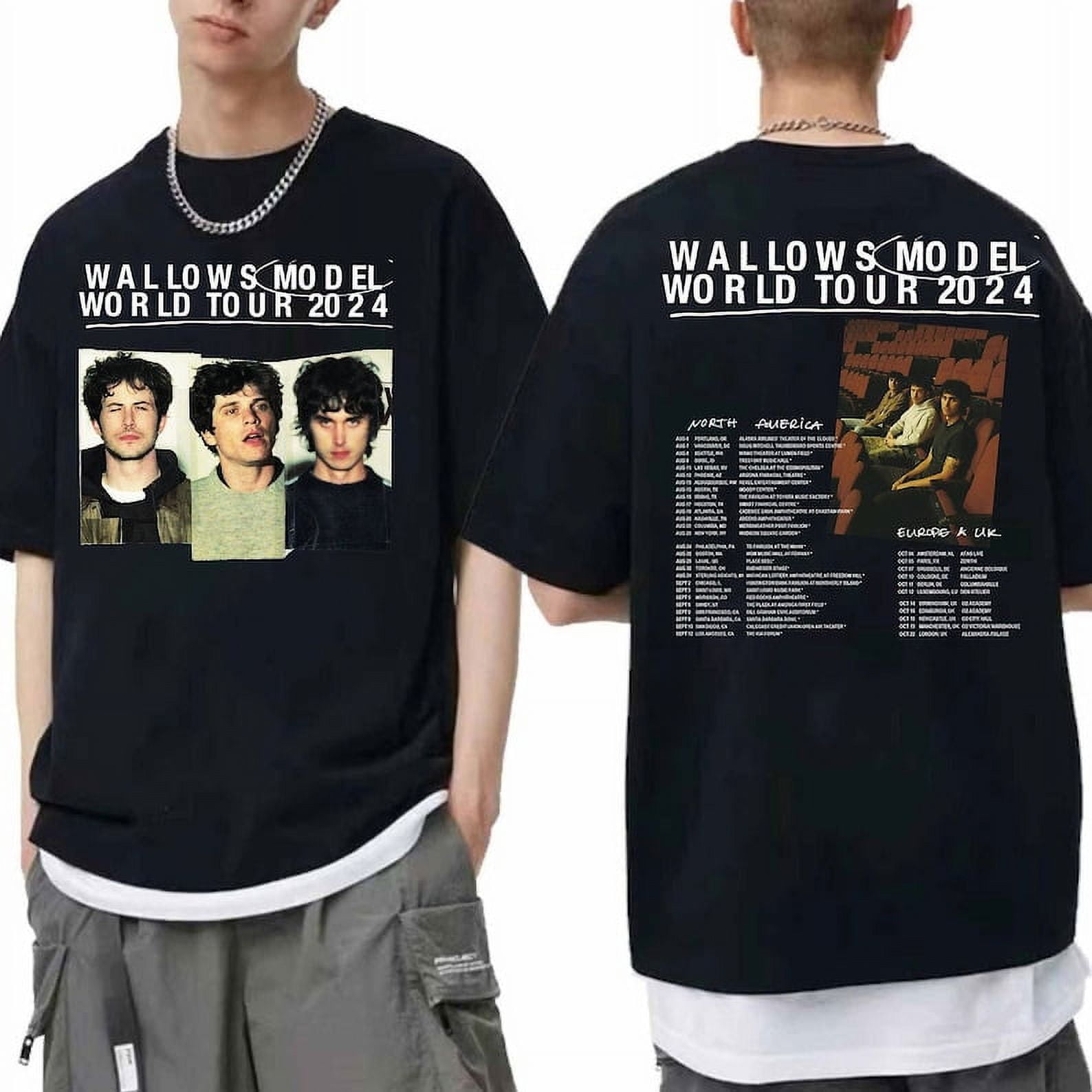 CIEN LUXURY Wallows Model 2024 World Tour Shirt, Wallows 2024 Concert ...