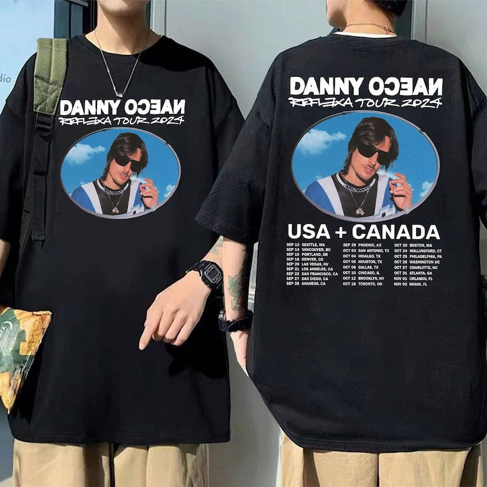 CIEN TWOSIDE, Danny Ocean Reflexa Tour 2024 Shirt, Danny Ocean 2024 ...