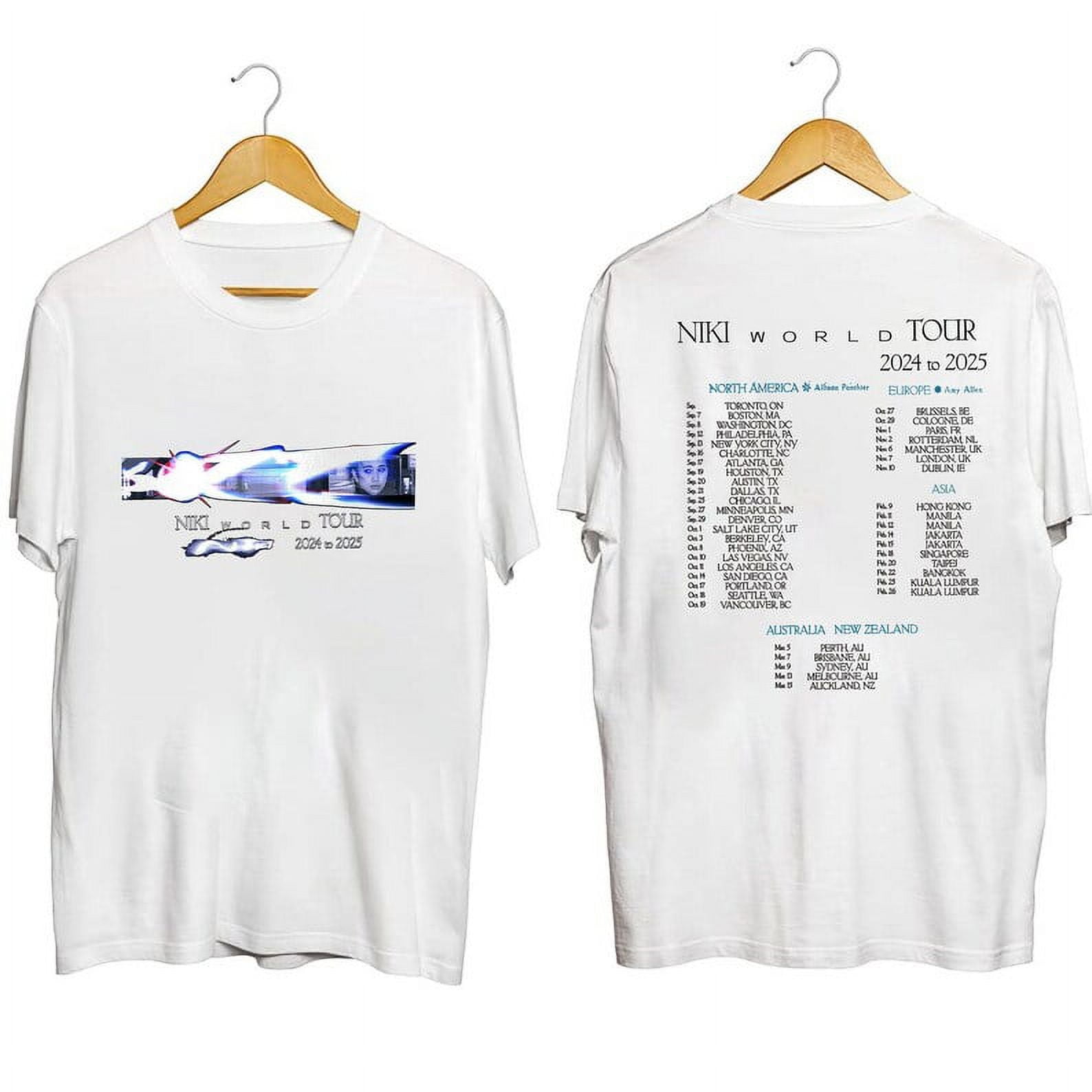 CIEN TWOSIDE, NIKI World Tour 2024 to 2025 Shirt, NIKI 2024 Concert ...