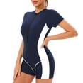 CIENVNSTG Comfortable Color Block Splicing One Piece Swimsuits Womens ...