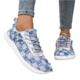 CIENVNSTG Distressed Denim Patchwork Sneakers for Women Contrast ...