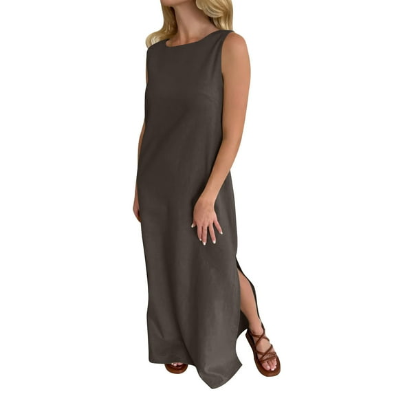 CIENVNSTG Fashion Casual Solid-color Dress Party Dress Spring Summer ...