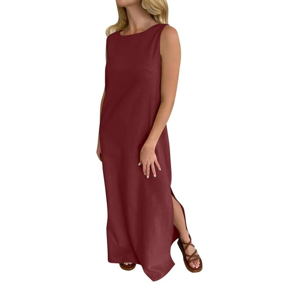 CIENVNSTG Fashion Casual Solid-color Dress Party Dress Spring Summer ...