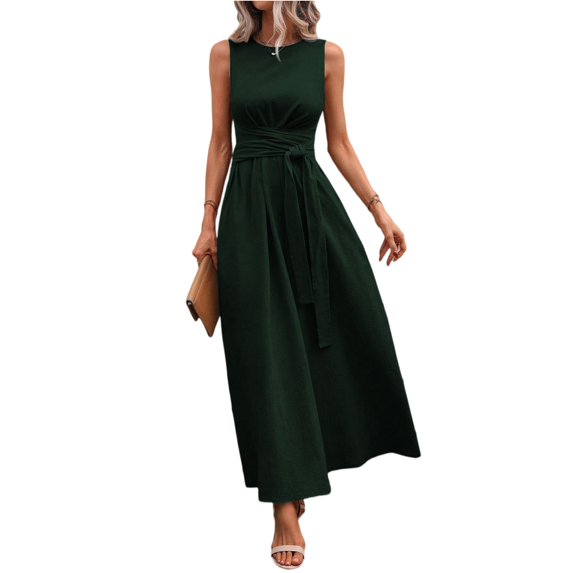 CIENVNSTG Fashion Casual Solid-color Dress Party Dress Spring Summer ...