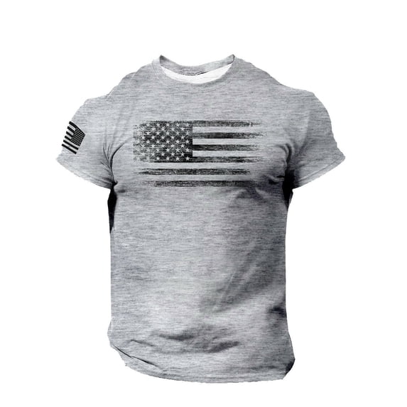 CIENVNSTG Independence Day Themed Short Sleeve T-Shirt For Men Crewneck ...