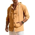 CIENVNSTG Loose Men's Linen Long Sleeve Hooded Beach Shirt Casual ...