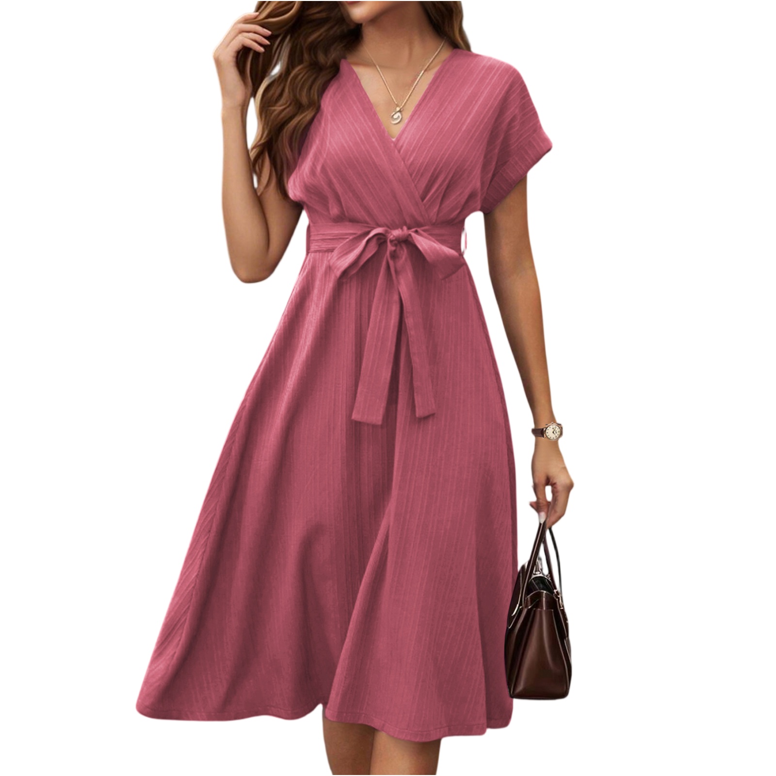 CIENVNSTG Maxi Dresses for Women Mid Length Dresses a Line Vestidos ...