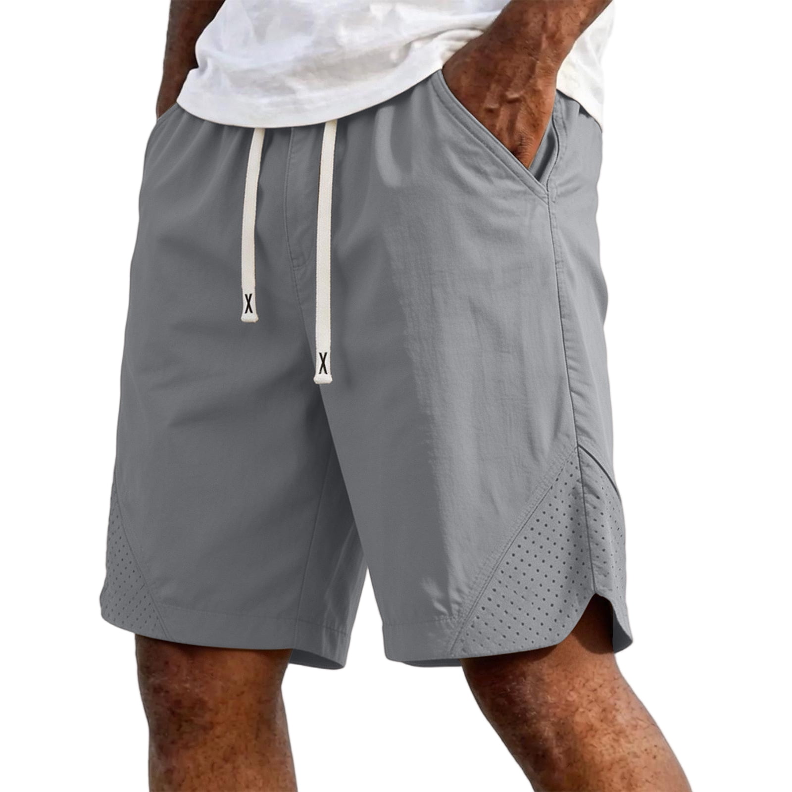 CIENVNSTG Men's Athletic Short Wide Leg Breathable Mesh Sport Shorts ...