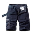 CIENVNSTG Men's Patchwork Cargo Shorts Multi-Pocket Washed Cotton Loose ...