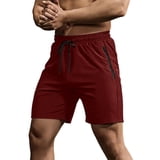 CIENVNSTG Men's Quick-Dry Athletic Shorts Drawstring Waist with Zipper ...