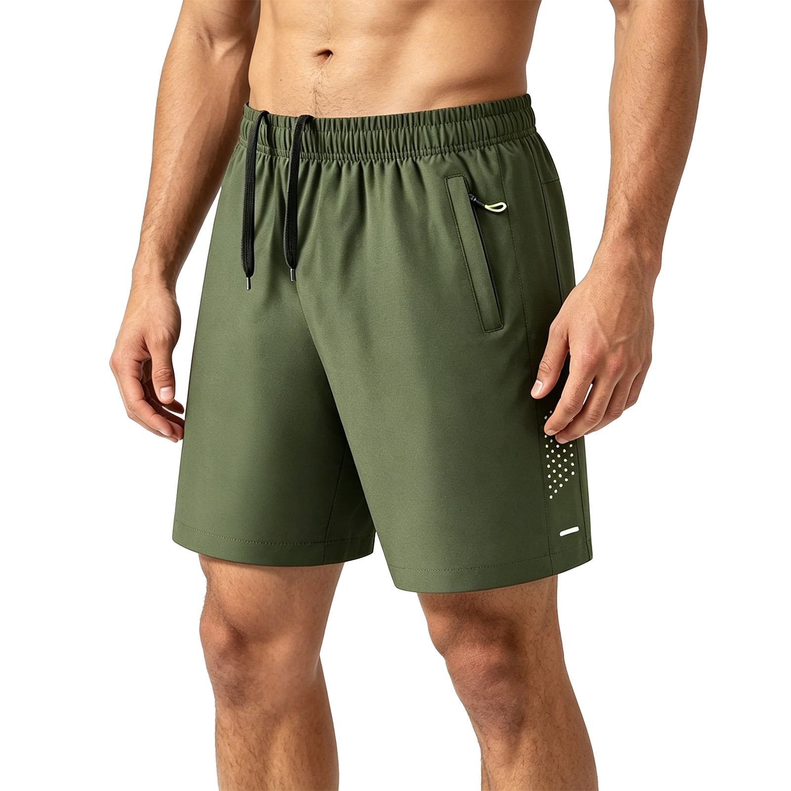 CIENVNSTG Men's Quick-Dry Breathable Athletic Shorts Elastic Waist ...