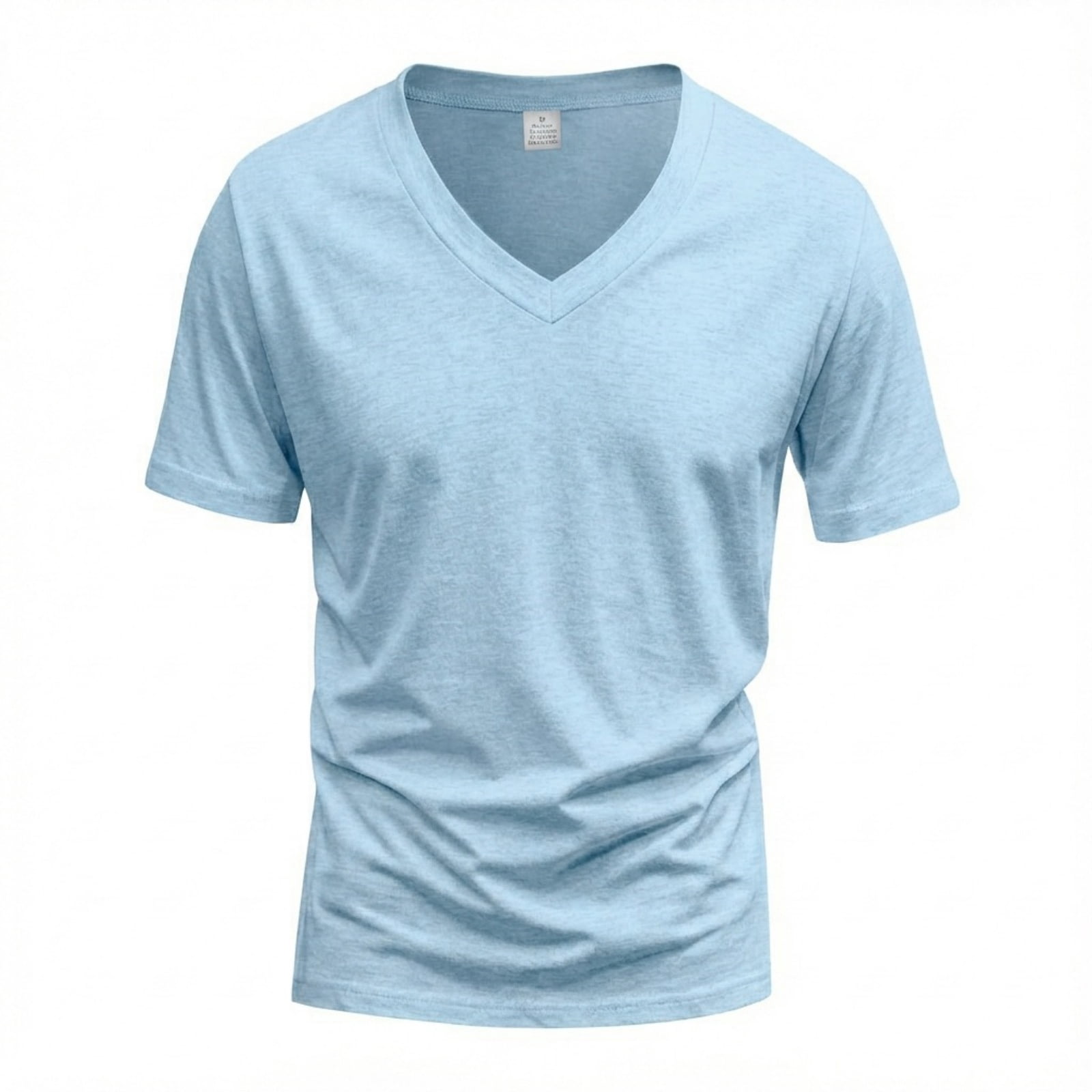 CIENVNSTG Men's V-Neck T-Shirts Short Sleeve Tee, Breathable Casual ...
