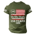 CIENVNSTG Mens Patriotic Crew Neck T Shirt 4th of July 250th ...
