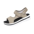 CIENVNSTG Mesh Open Toe Adjustable Straps Slide Sandals for Women Non ...