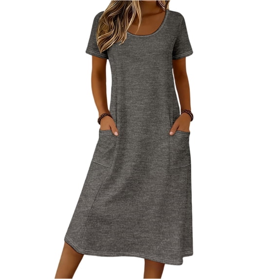 CIENVNSTG Summer Dresses for Women 2026 Vacation T Shirt Dress Casual ...